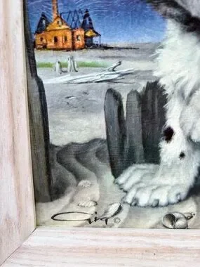 Vintage | Art | Vintage Mcm Pity Puppy By Gig Sad Big Eyed Dog Litho ...